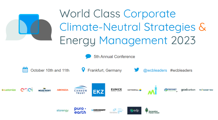 World Class Corporate Climate-Neutral Strategies & Energy Management